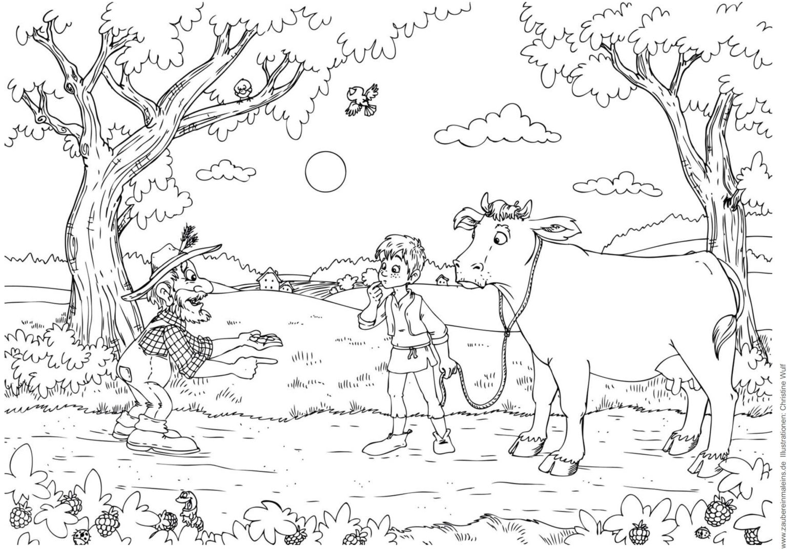 Bildserie: Hans und die Bohnenranke – Zaubereinmaleins Shop