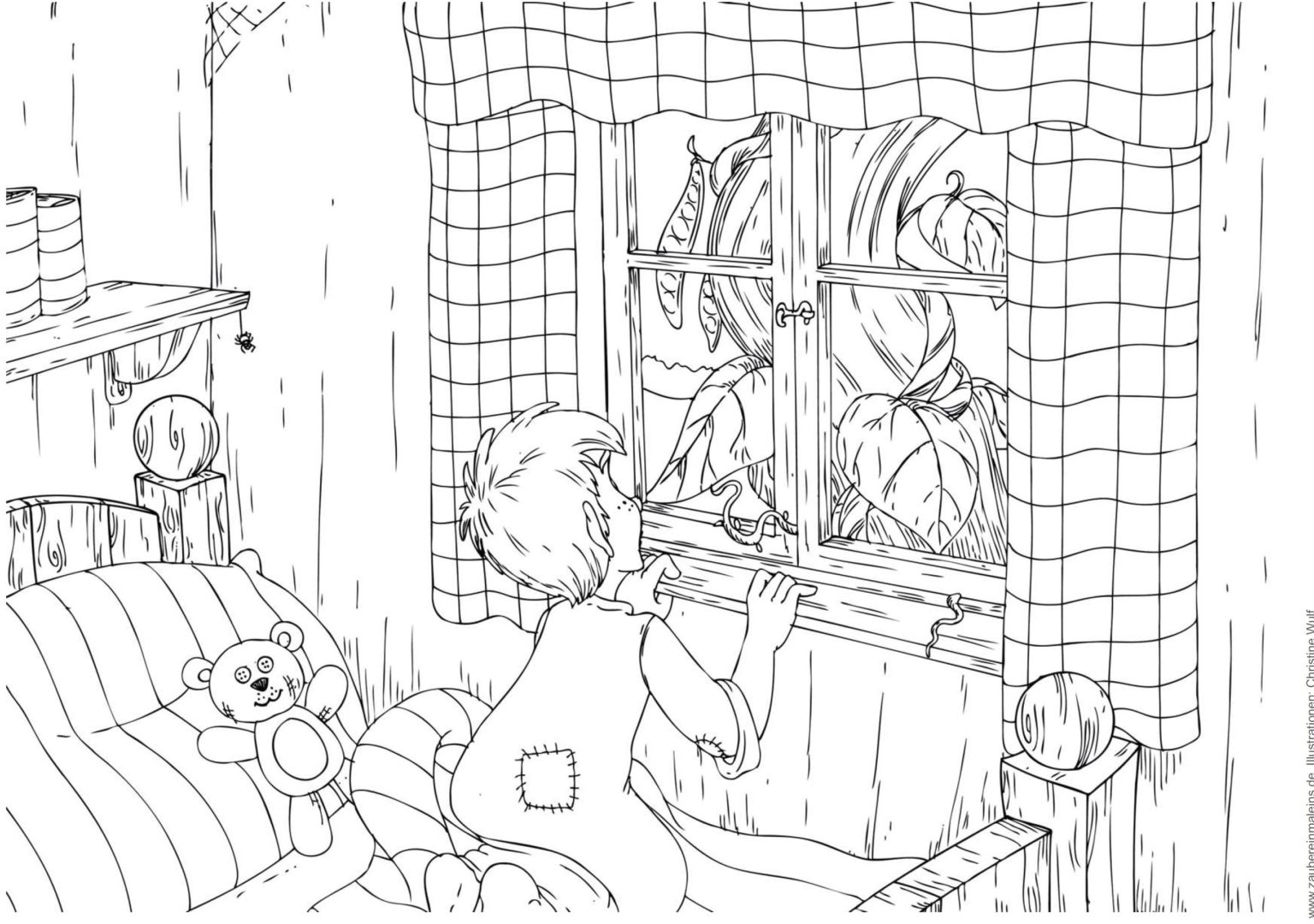 Bildserie: Hans und die Bohnenranke – Zaubereinmaleins Shop