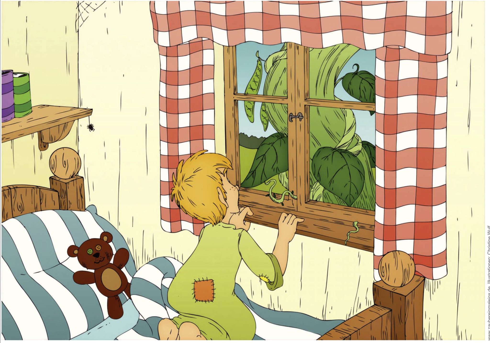 Bildserie: Hans und die Bohnenranke – Zaubereinmaleins Shop
