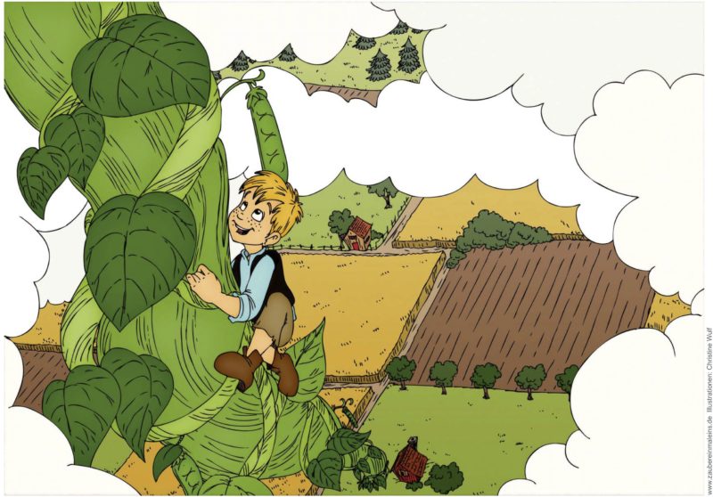 Bildserie: Hans und die Bohnenranke – Zaubereinmaleins Shop