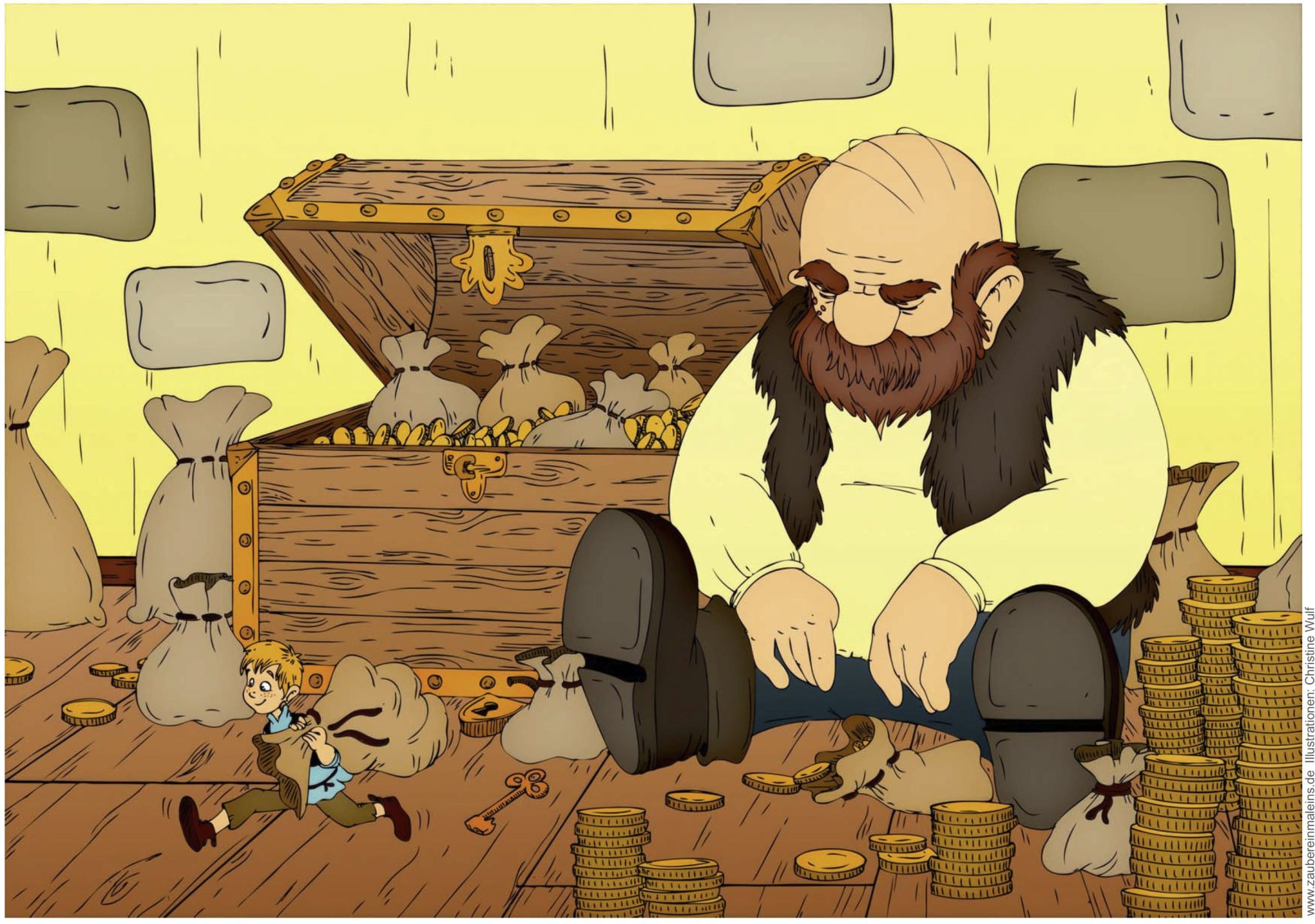 Bildserie: Hans und die Bohnenranke – Zaubereinmaleins Shop