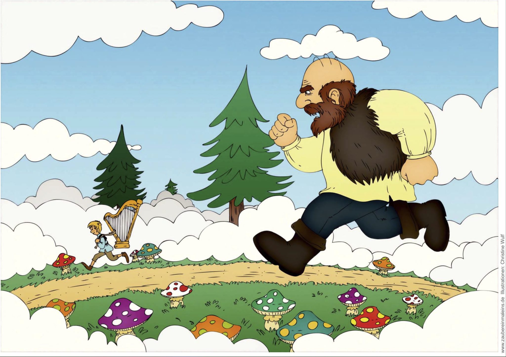 Bildserie: Hans und die Bohnenranke – Zaubereinmaleins Shop