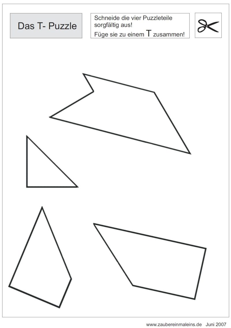 T-Puzzle – knifflig – Zaubereinmaleins Shop