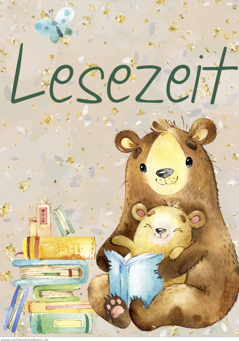 10 Plakate für die Bücherei/Leseecke – Zaubereinmaleins Shop