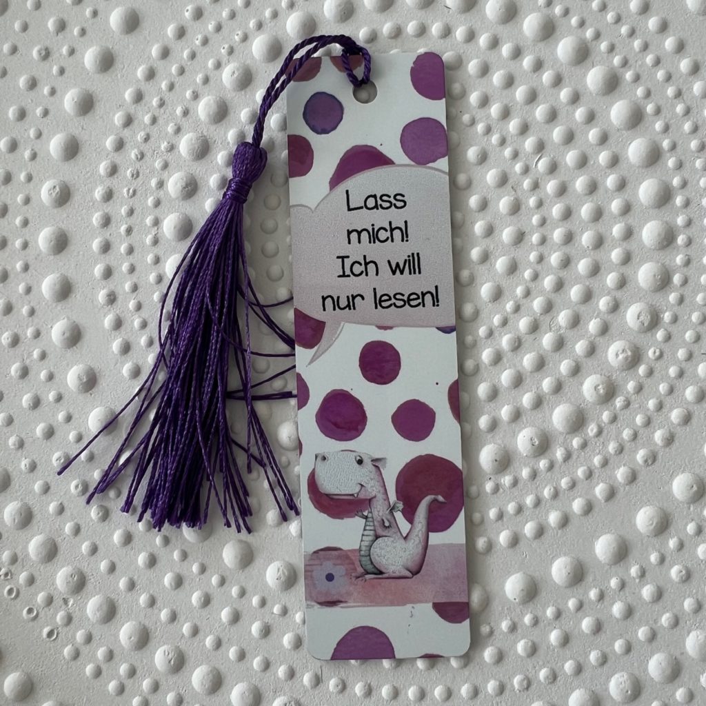 Lesezeichen (Alu) – Ich will nur lesen – Zaubereinmaleins Shop