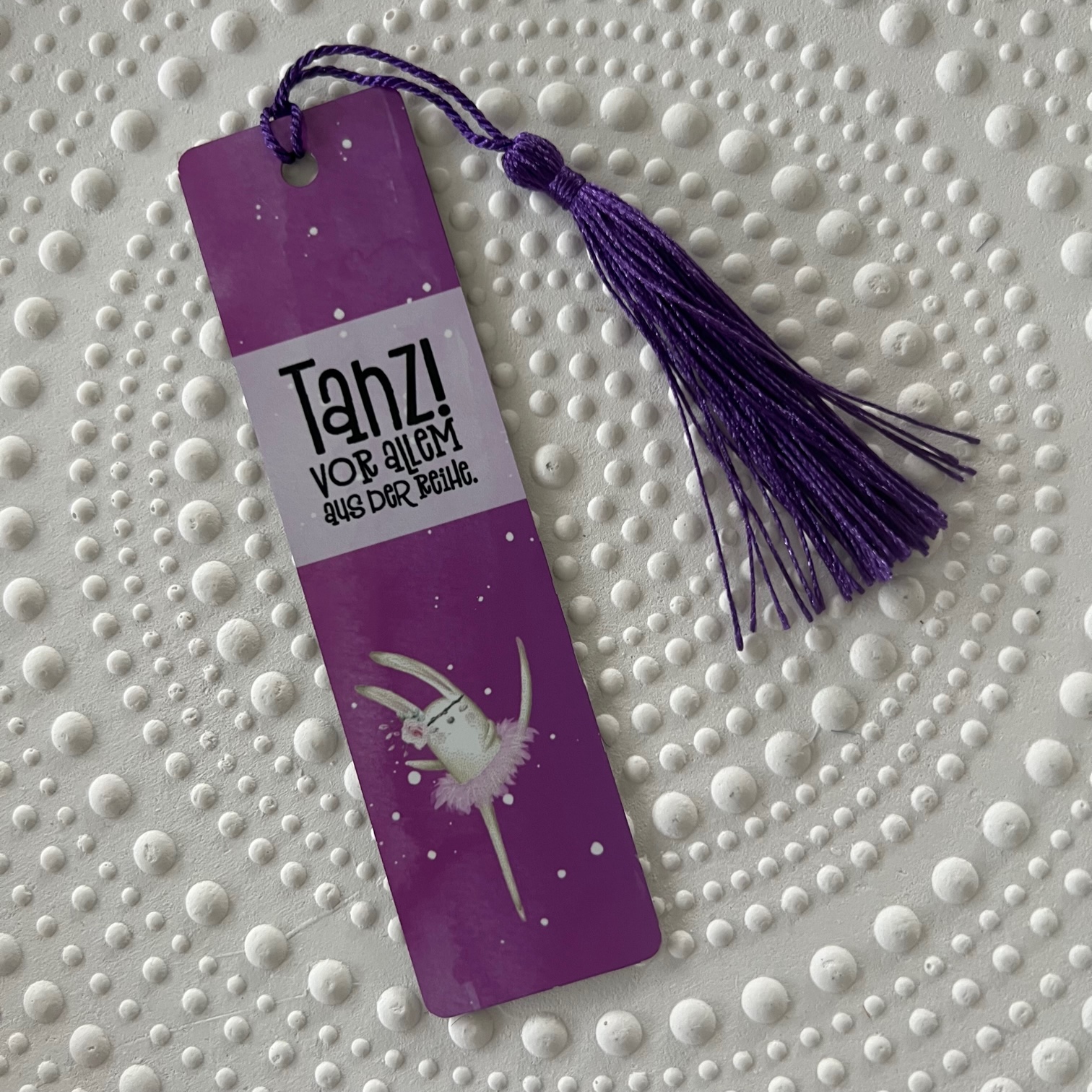 Lesezeichen (Alu) – Tanz aus der Reihe – Zaubereinmaleins Shop