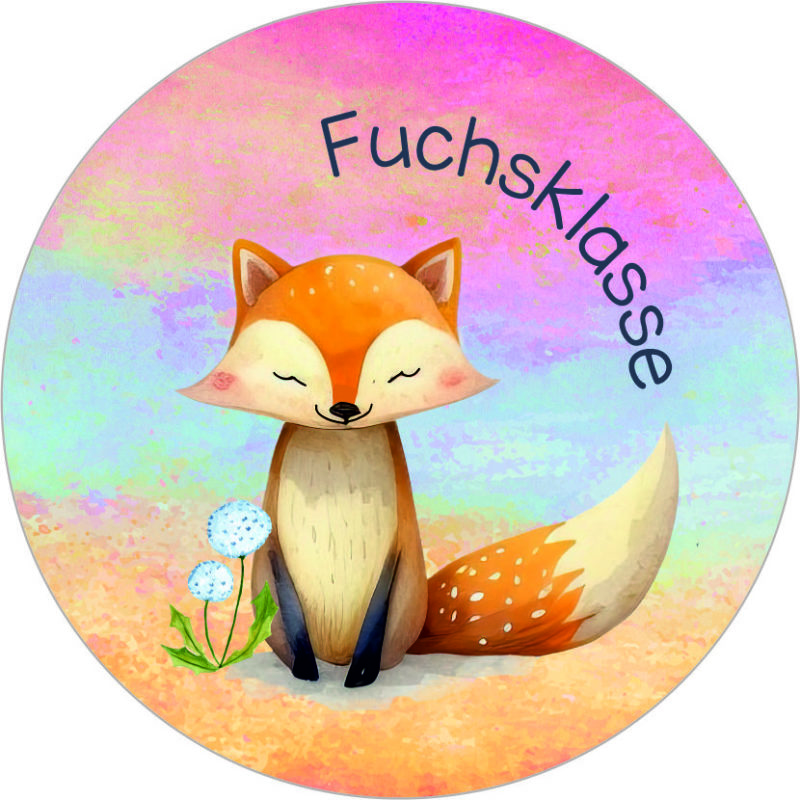 Buttonvorlage: Fuchsklasse – Zaubereinmaleins Shop