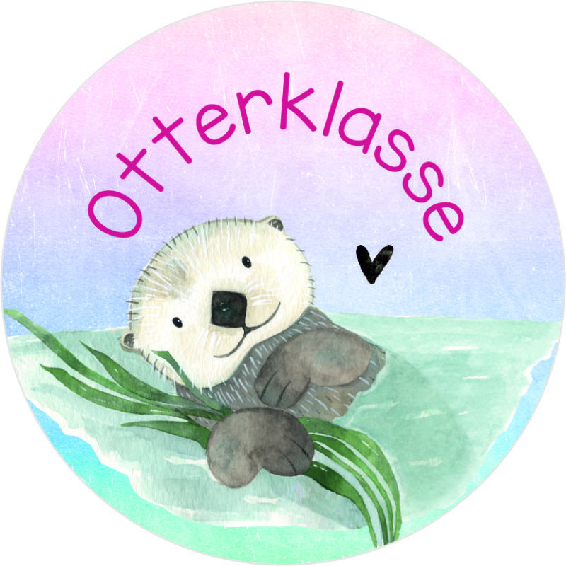Buttonvorlage: Otterklasse – Zaubereinmaleins Shop
