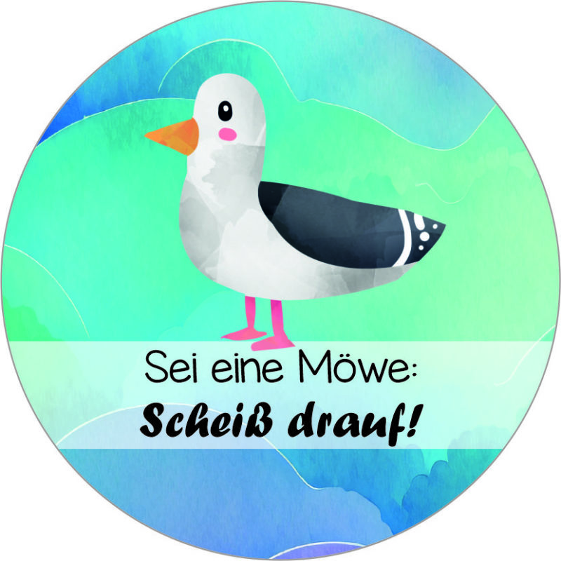 Buttonvorlage: Möwenschiss – Zaubereinmaleins Shop