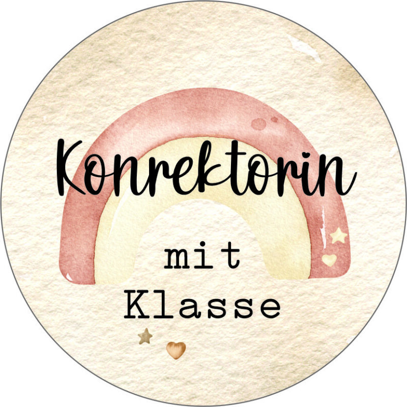 Buttonvorlage: Konrektorin mit Klasse – Zaubereinmaleins Shop